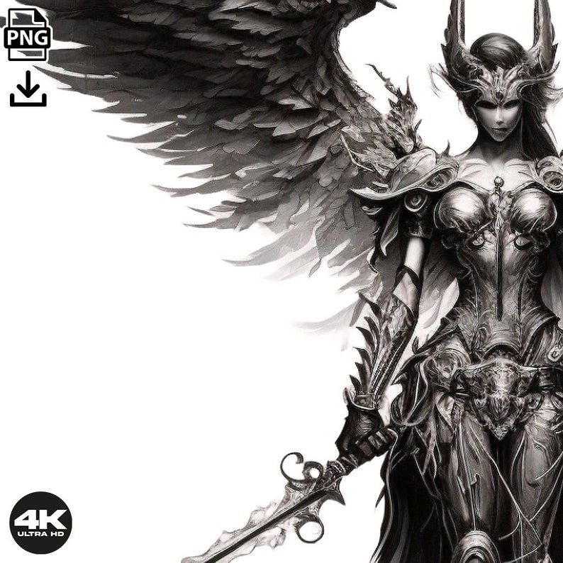 Angel Tattoo Design Download High Resolution Digital Art PNG ...