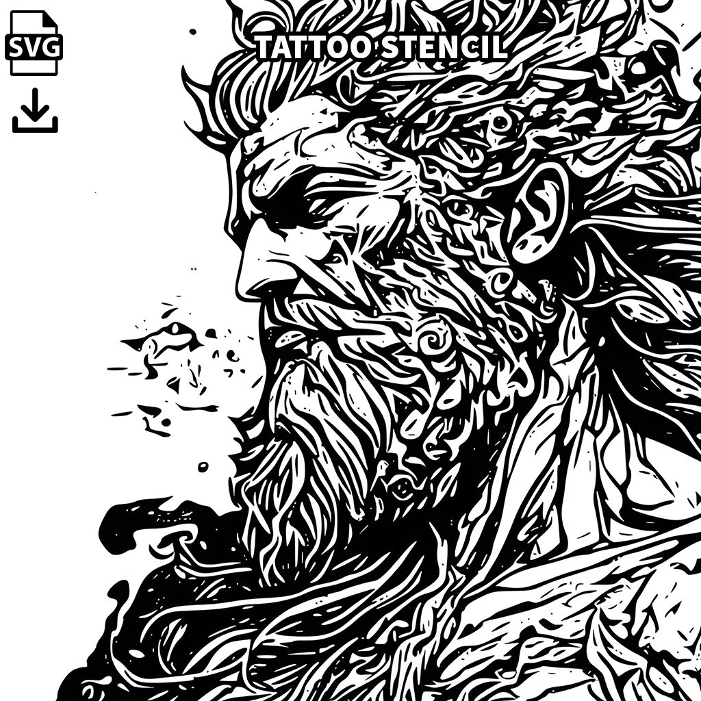 Zeus Tattoo Design Download High Resolution Digital Art PNG Transparent ...