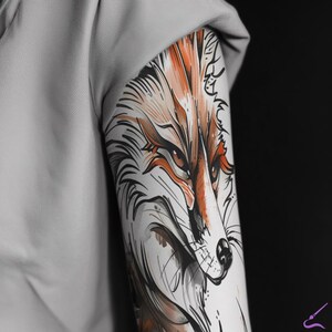 Fox Tattoo Design - Download High Resolution Digital Art PNG ...