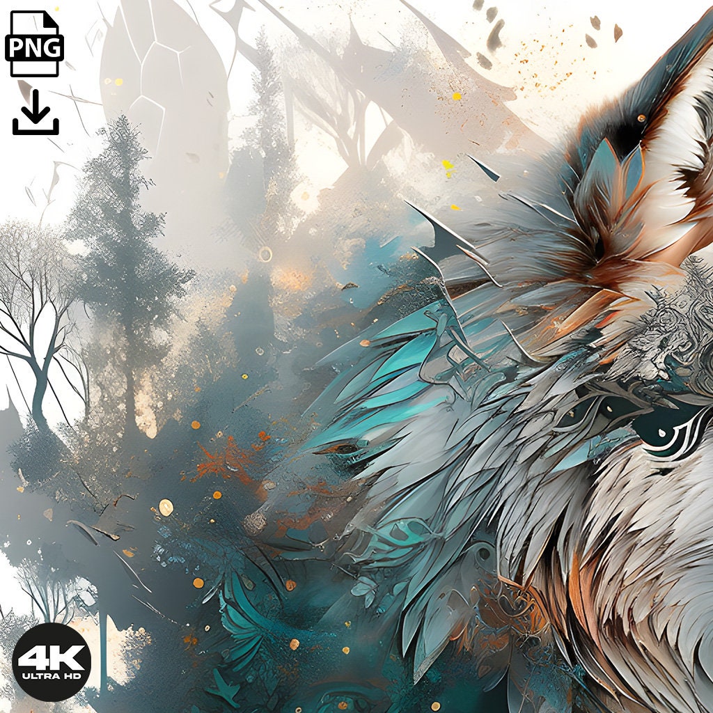 Wolf Tattoo Design Download High Resolution Digital Art PNG Transparent ...