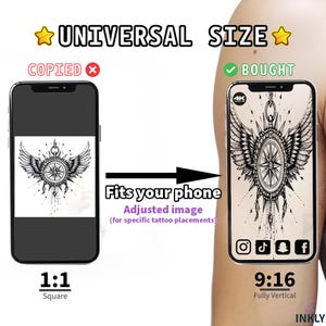 Compass With Wings Tattoo Design - Download High Resolution Digital Art ...