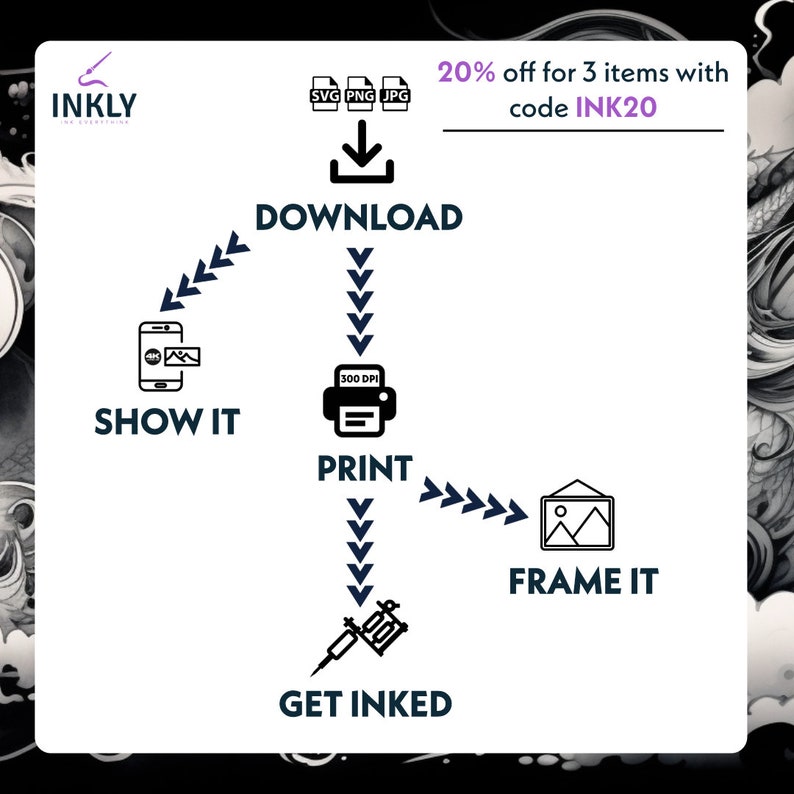 Biomechanical Tulip Flower Tattoo Design Detailed High Resolution ...