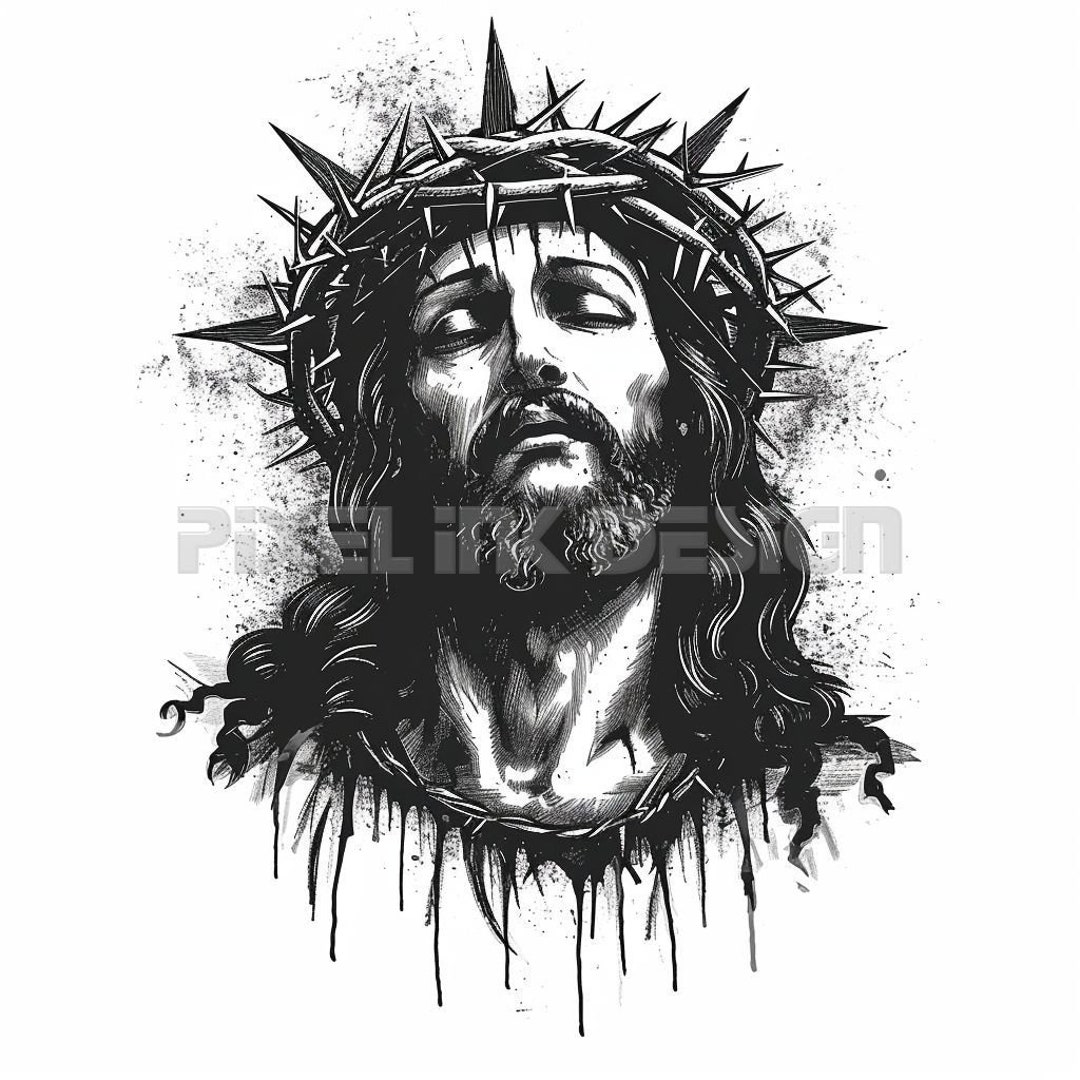 Jesus Christ Tattoo Design Download High Resolution Digital Art PNG ...