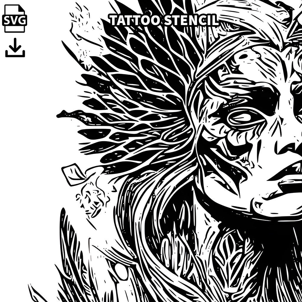 Valkyrie Tattoo Design Download High Resolution Digital Art PNG ...