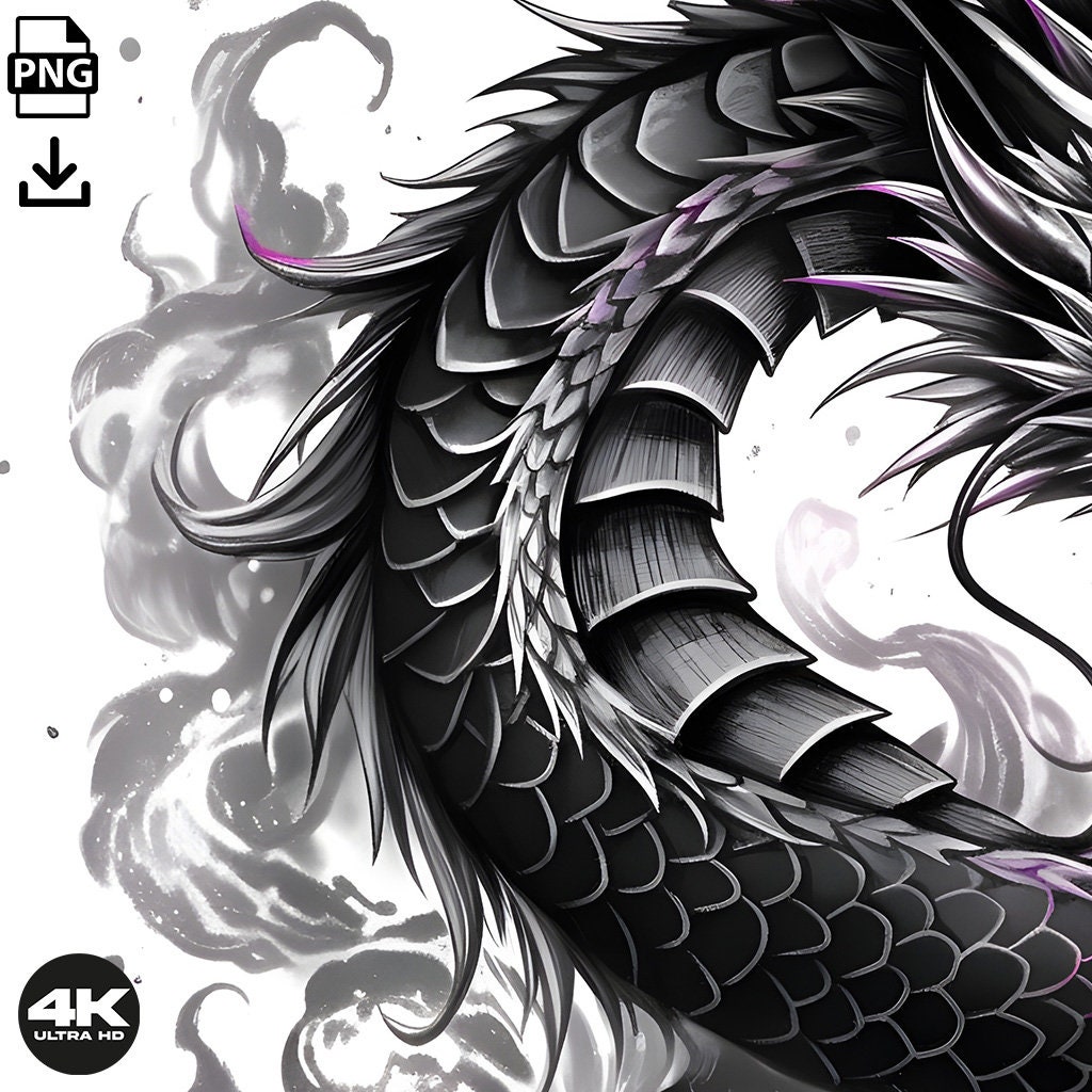 Dragon Tattoo Design - Download High Resolution Digital Art PNG ...