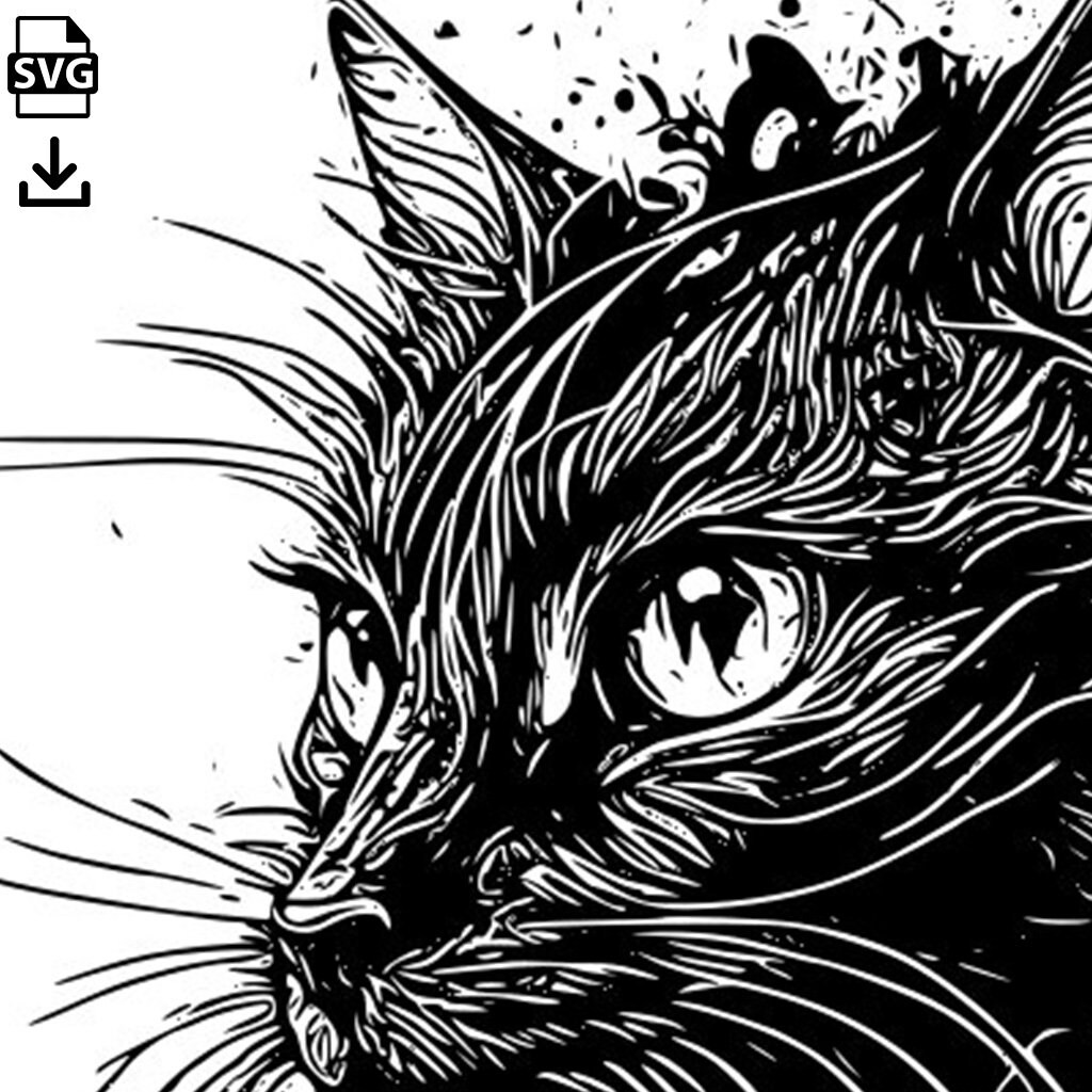 Cat Tattoo Design - Download High Resolution Digital Art PNG ...