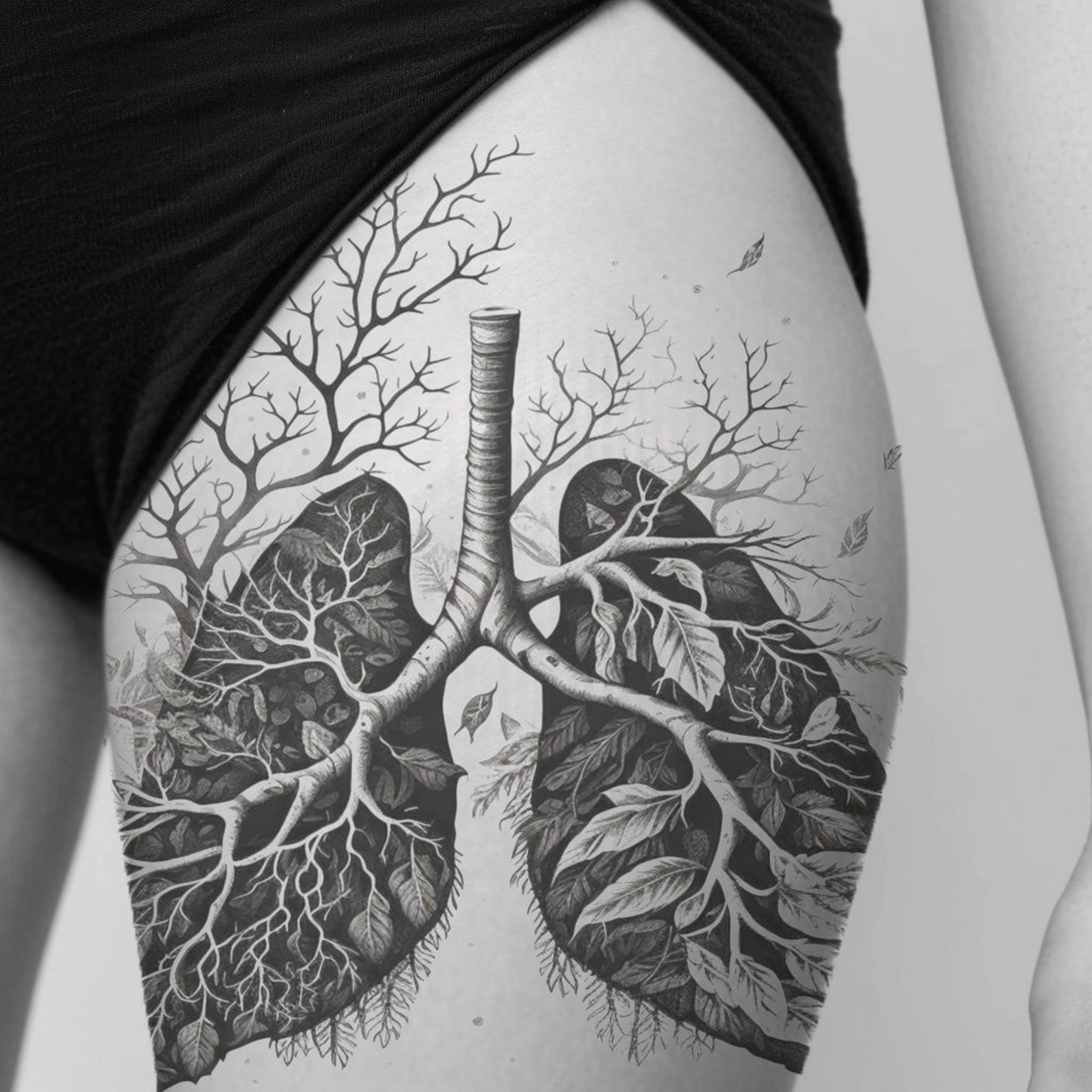 Lungs Tattoo Design - Download High Resolution Digital Art PNG ...
