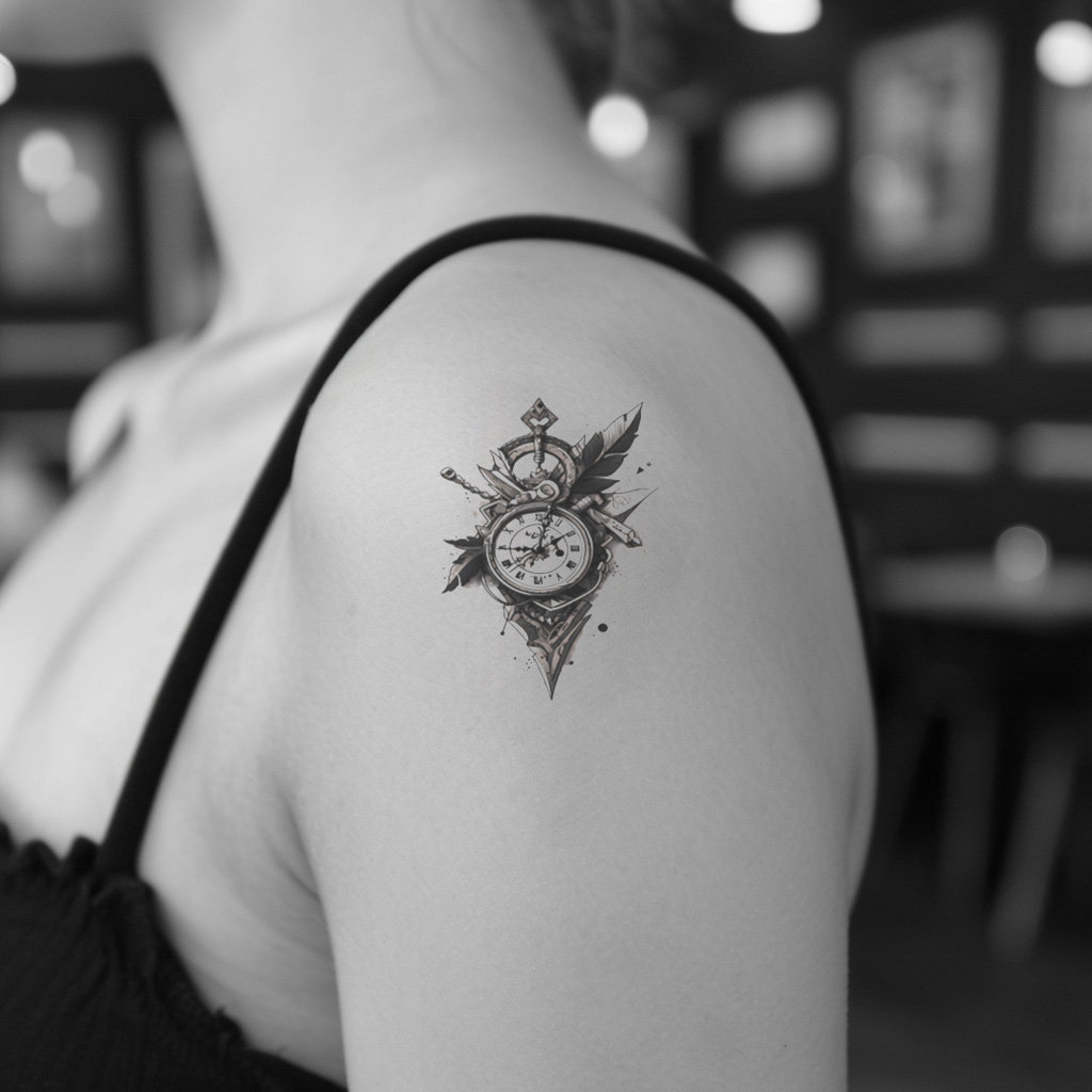 Tattoo Uhr Vorlage Frau