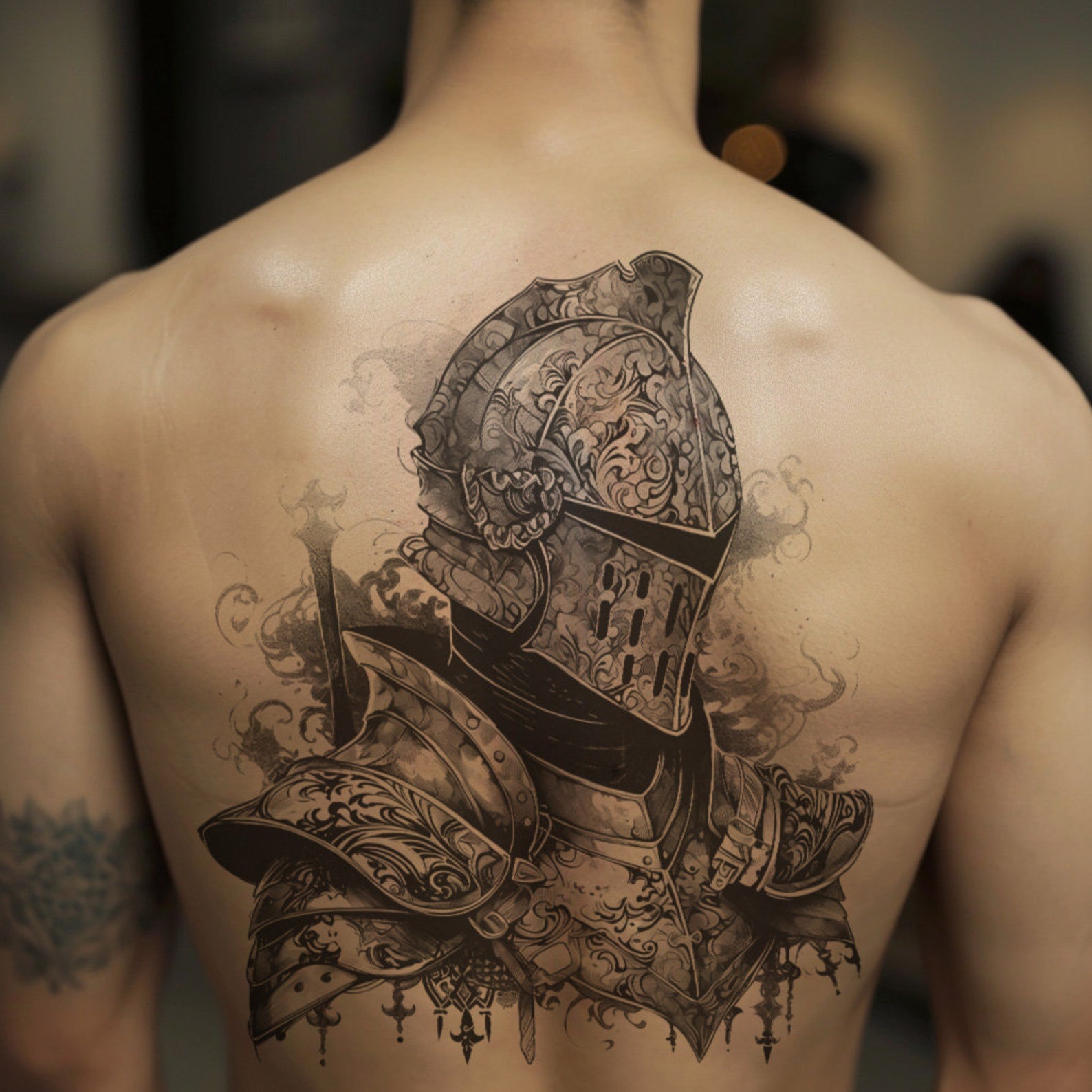 Knight Tattoo Design Download High Resolution Digital Art PNG ...