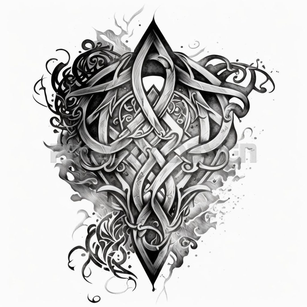 Celtic Knots Tattoo Design - Download High Resolution Digital Art PNG ...