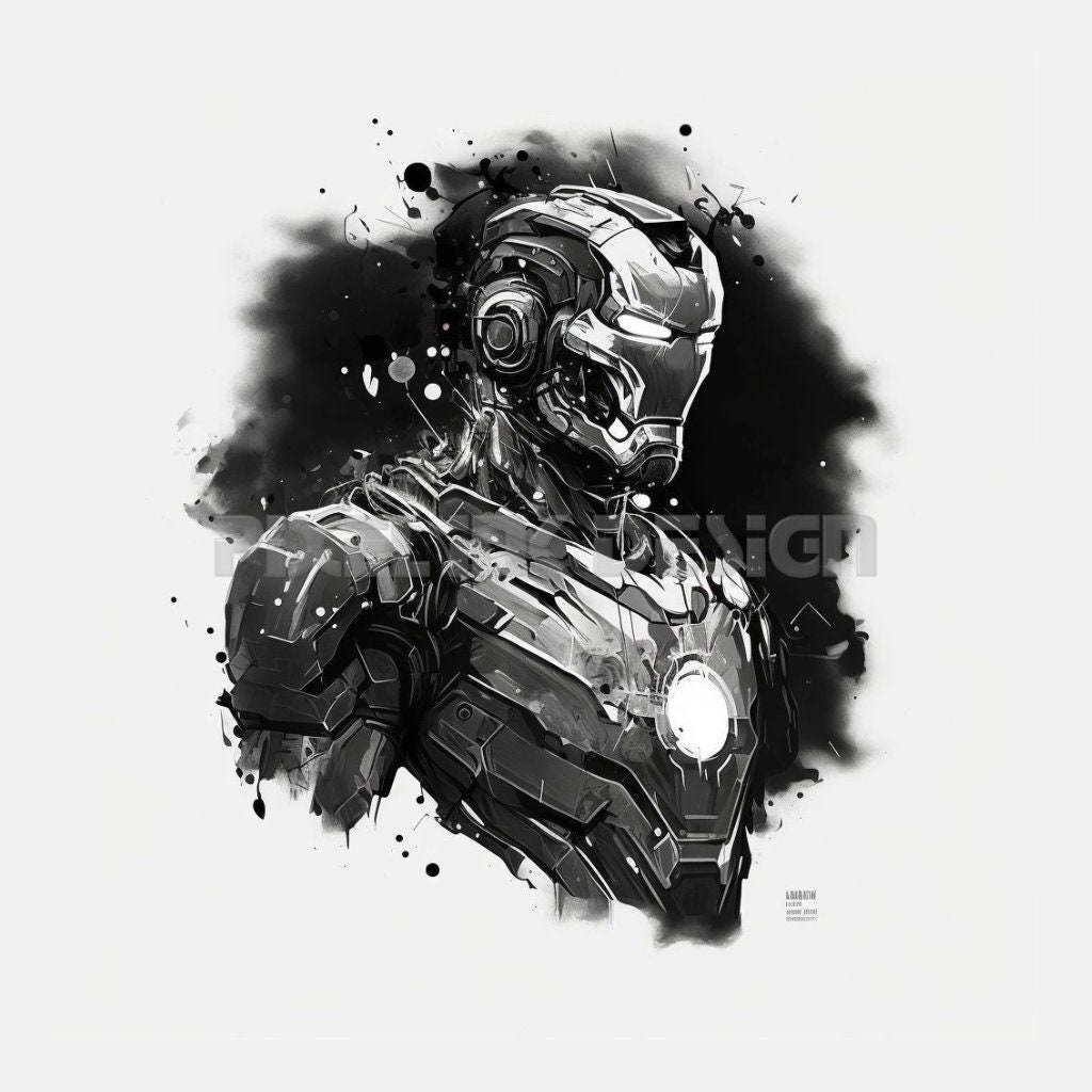 Iron Man White Wallpaper