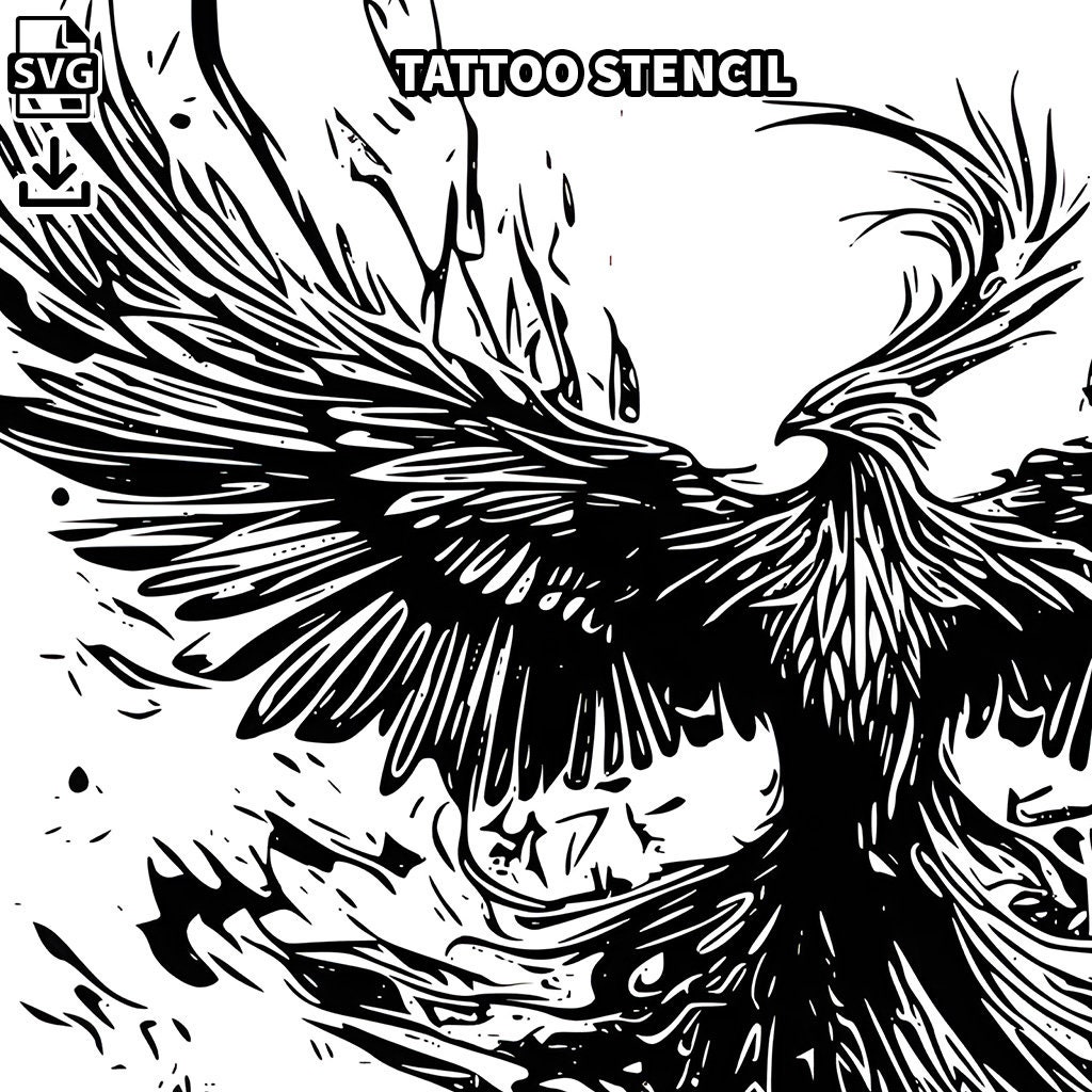 Phoenix Tattoo Design Download High Resolution Digital Art PNG ...