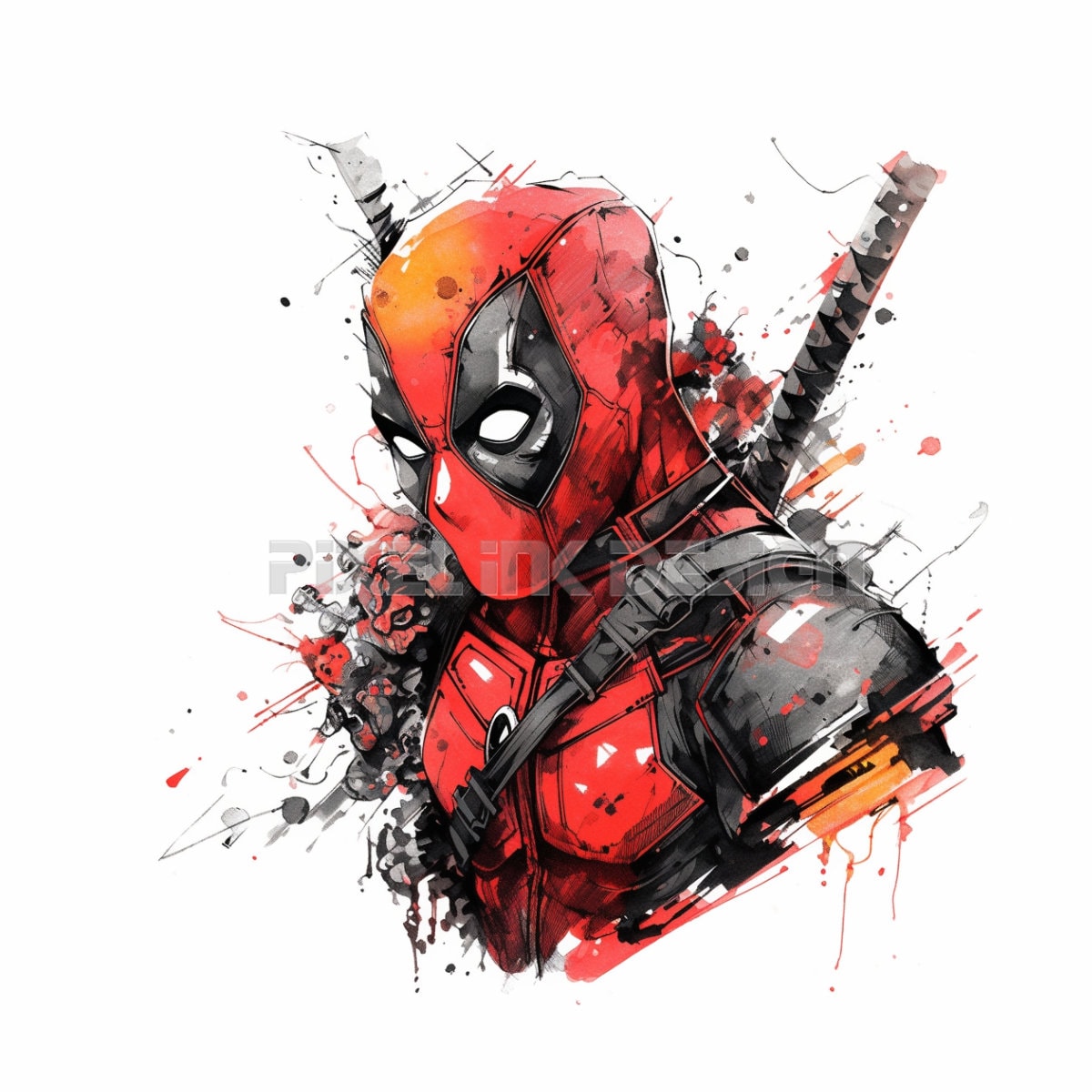 Deadpool Tattoo Design Download High Resolution Digital Art PNG ...