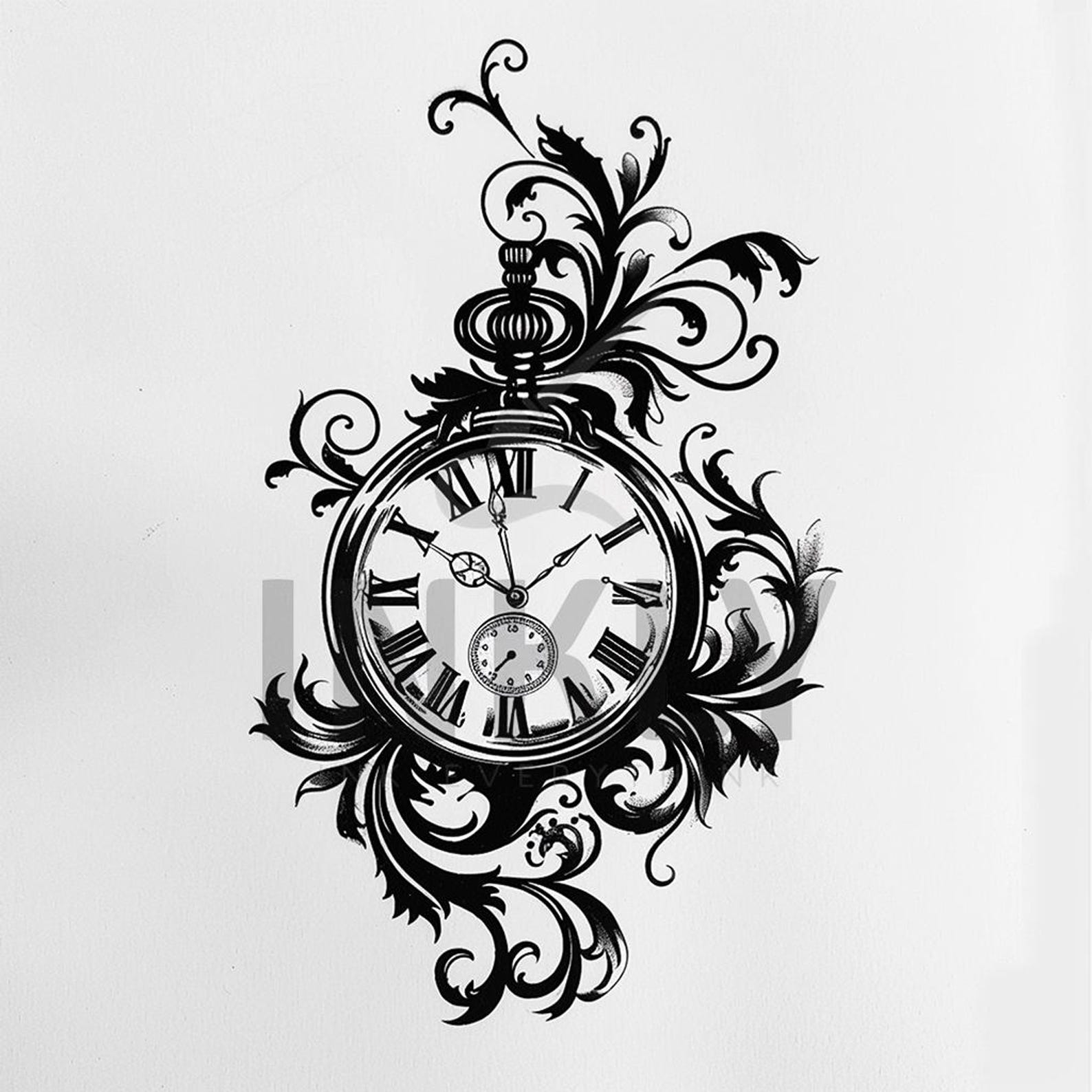 Spannende Uhren Tattoos Mnner Bild