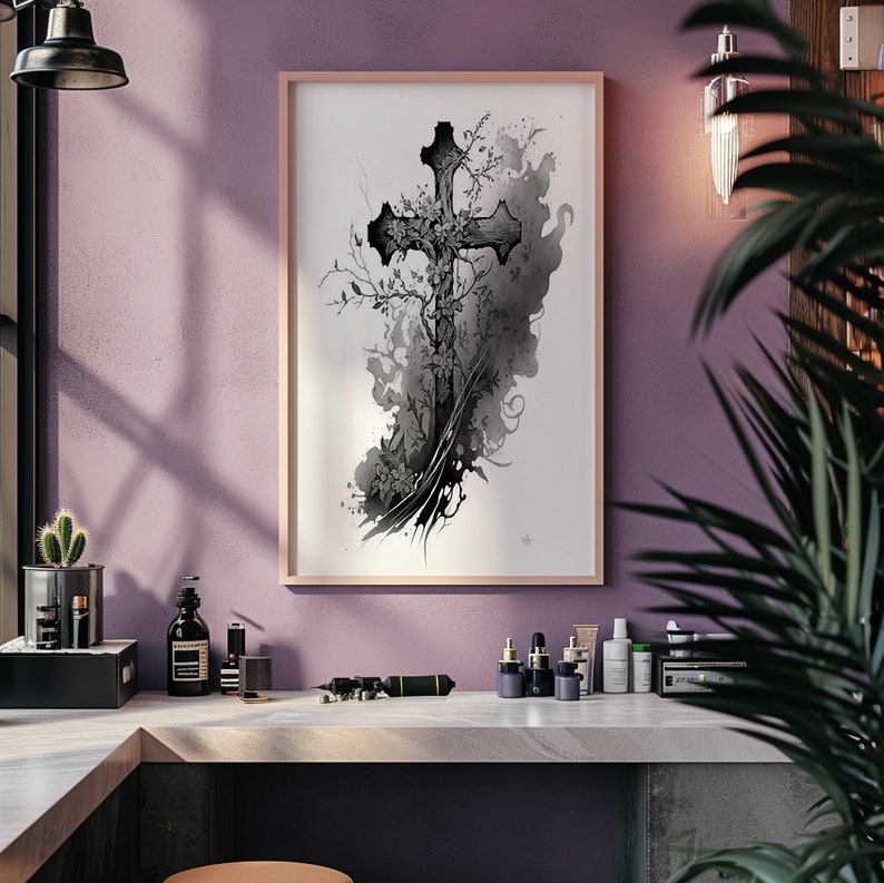 Cross Tattoo Design - Download High Resolution Digital Art PNG ...