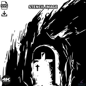 Empty Tomb Tattoo Design - Download High Resolution Digital Art PNG ...