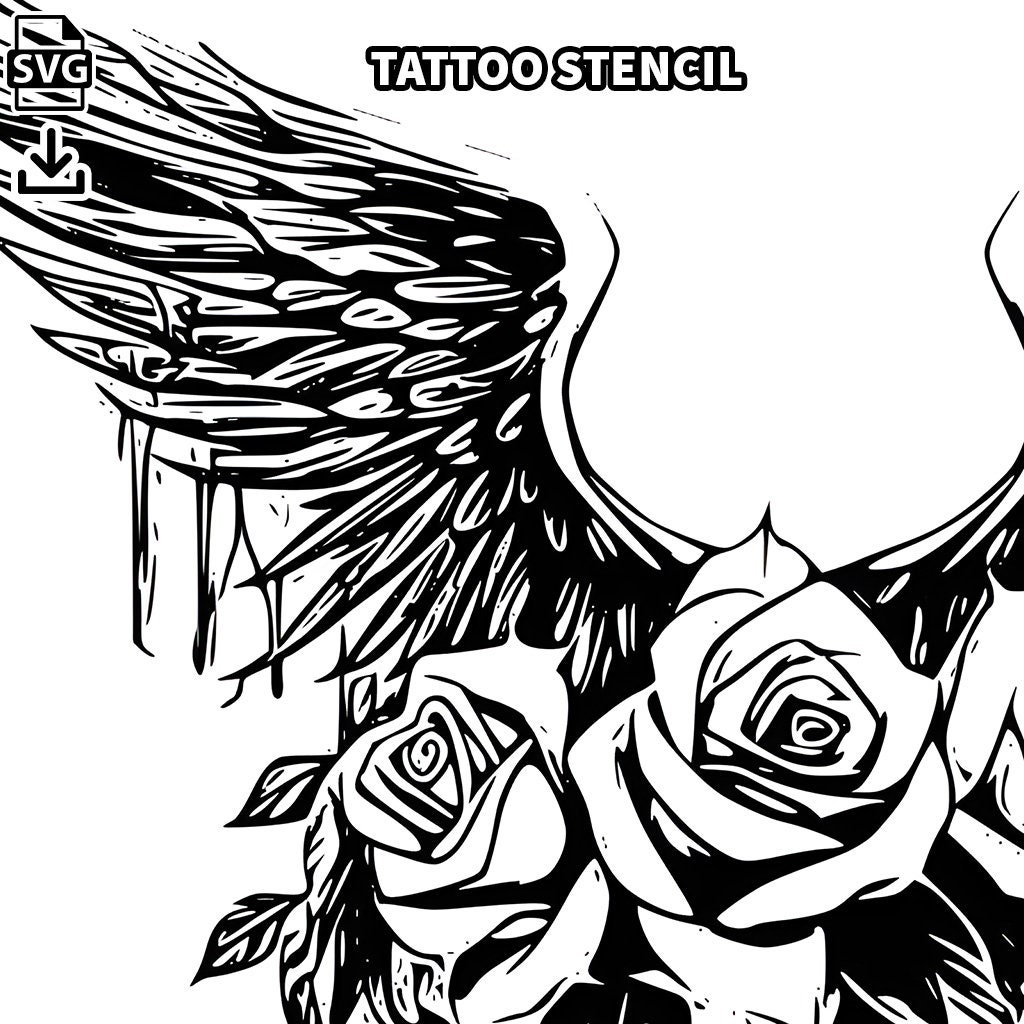 Dibujos De Rosas Con Alas