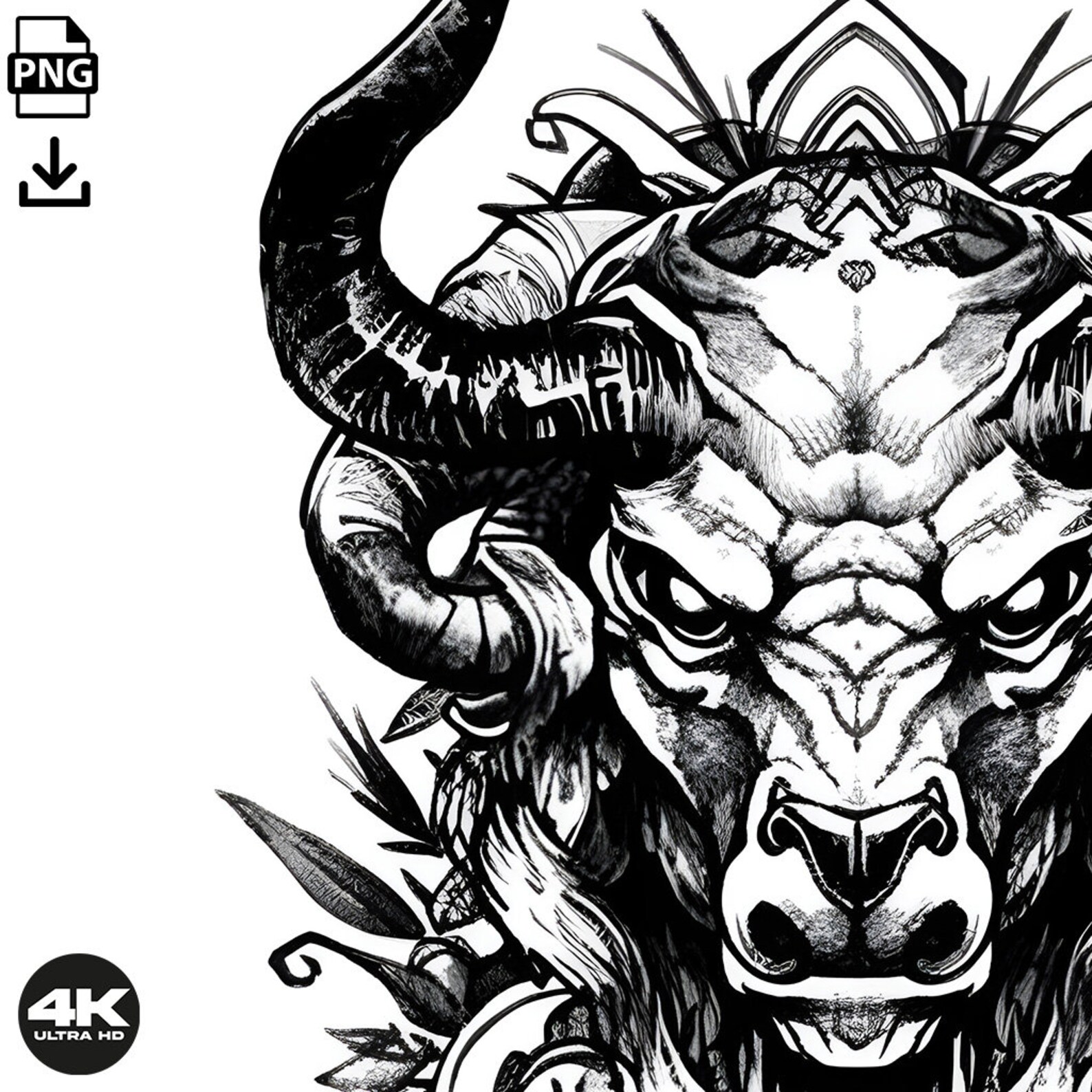 Minotaur Tattoo Transparent Background Download High Resolution Digital ...