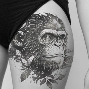 Ape Tattoo Design - Download High Resolution Digital Art PNG ...
