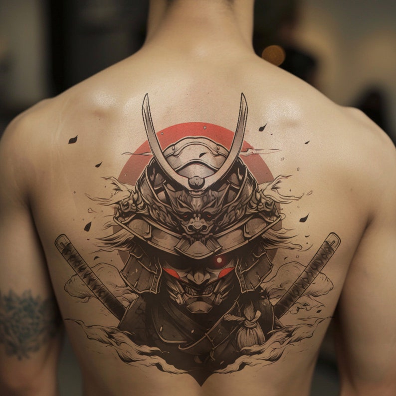 Samurai Tattoo Design Download High Resolution Digital Art PNG ...
