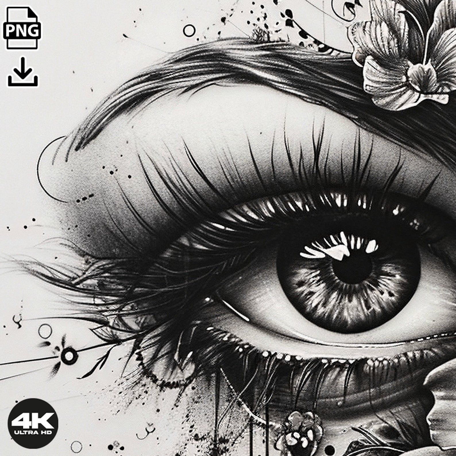 Eye Tattoo Design - Download High Resolution Digital Art PNG ...
