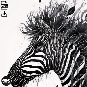 Zebra Tattoo Design - Download High Resolution Digital Art PNG ...