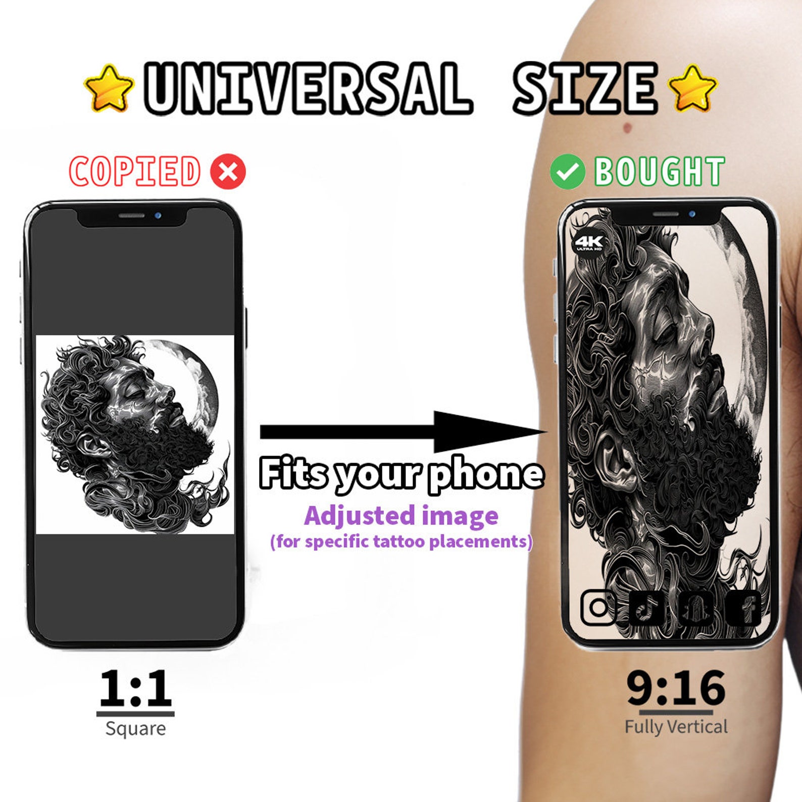 Helios Tattoo Design Download High Resolution Digital PNG Art on White ...