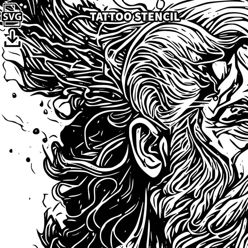Majestic Zeus Tattoo Design Download High Resolution Digital Art PNG ...