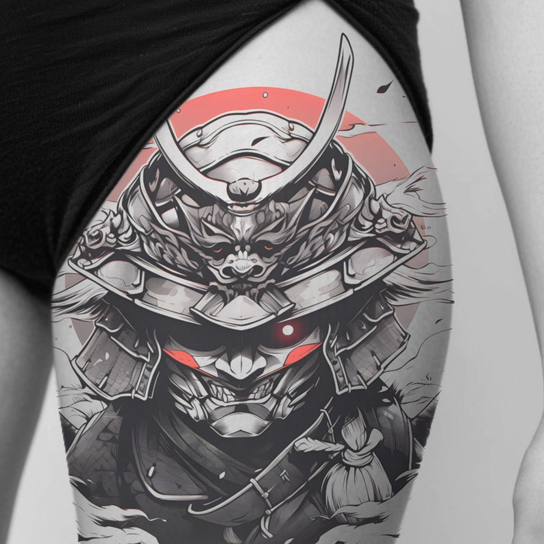 Samurai Tattoo Design Download High Resolution Digital Art PNG ...