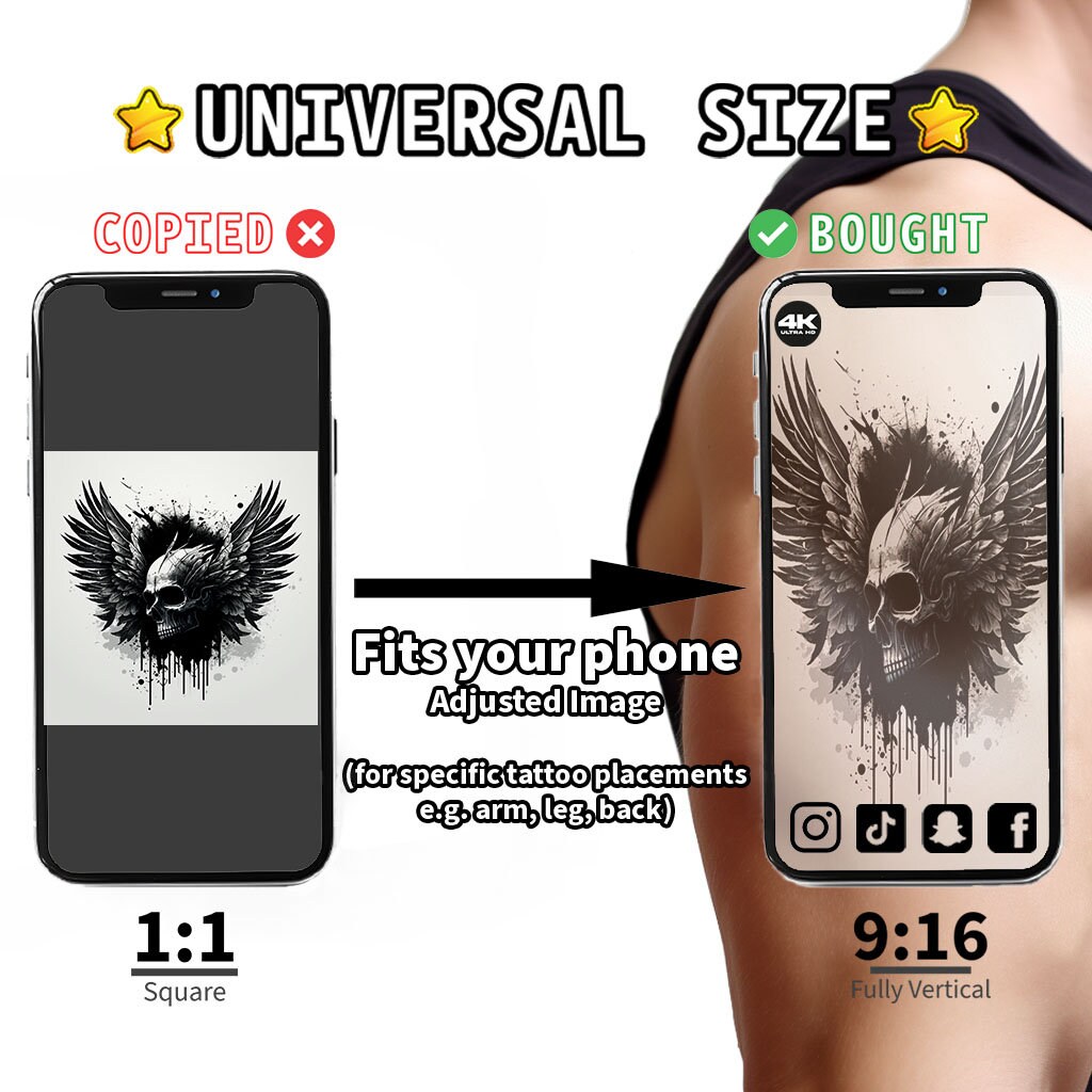 Scull With Wings Tattoo Design Download High Resolution Digital Art PNG ...