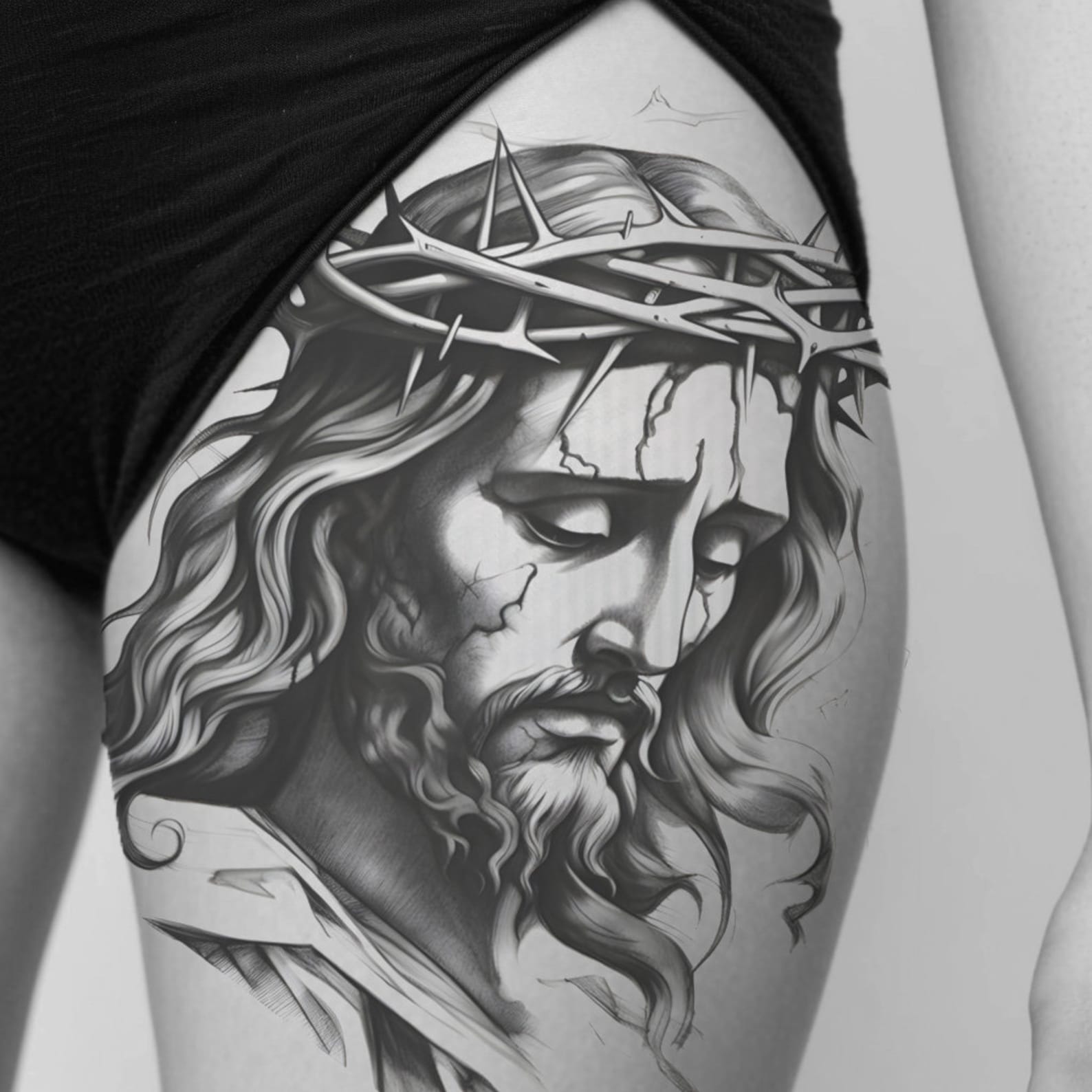 Jesus Christ Tattoo Design - Download High Resolution Digital Art PNG ...