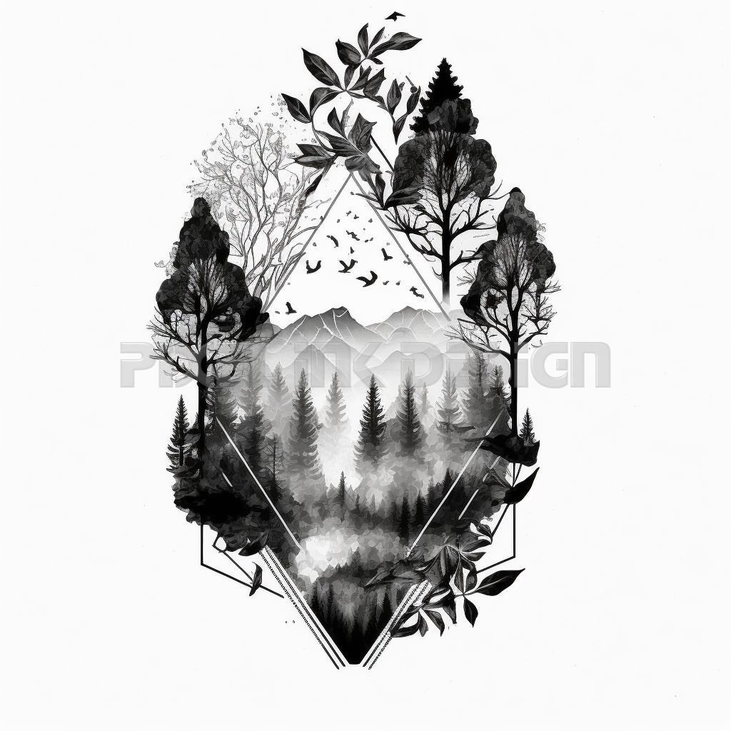 Nature Tattoo Sketches
