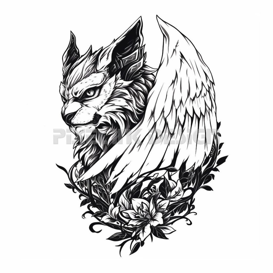Griffin Tattoo Design Download High Resolution Digital Art PNG ...
