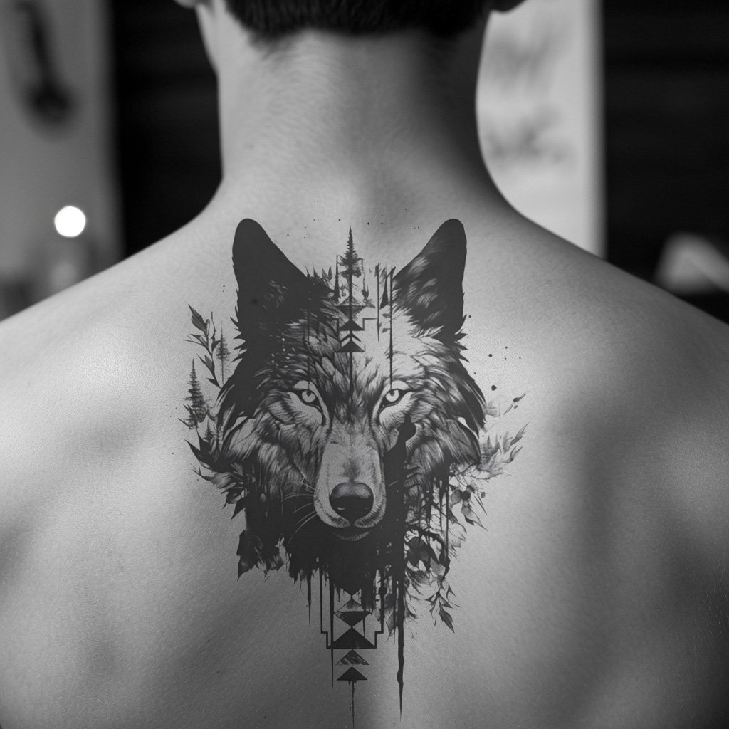 Wolfs Head Tattoo Design Download High Resolution Digital Art PNG ...