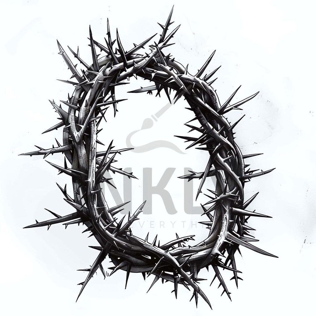 Crown of Thorns Tattoo Design - Download High Resolution Digital Art ...