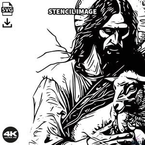 Jesus the Shepard Tattoo Design - Download High Resolution Digital Art ...