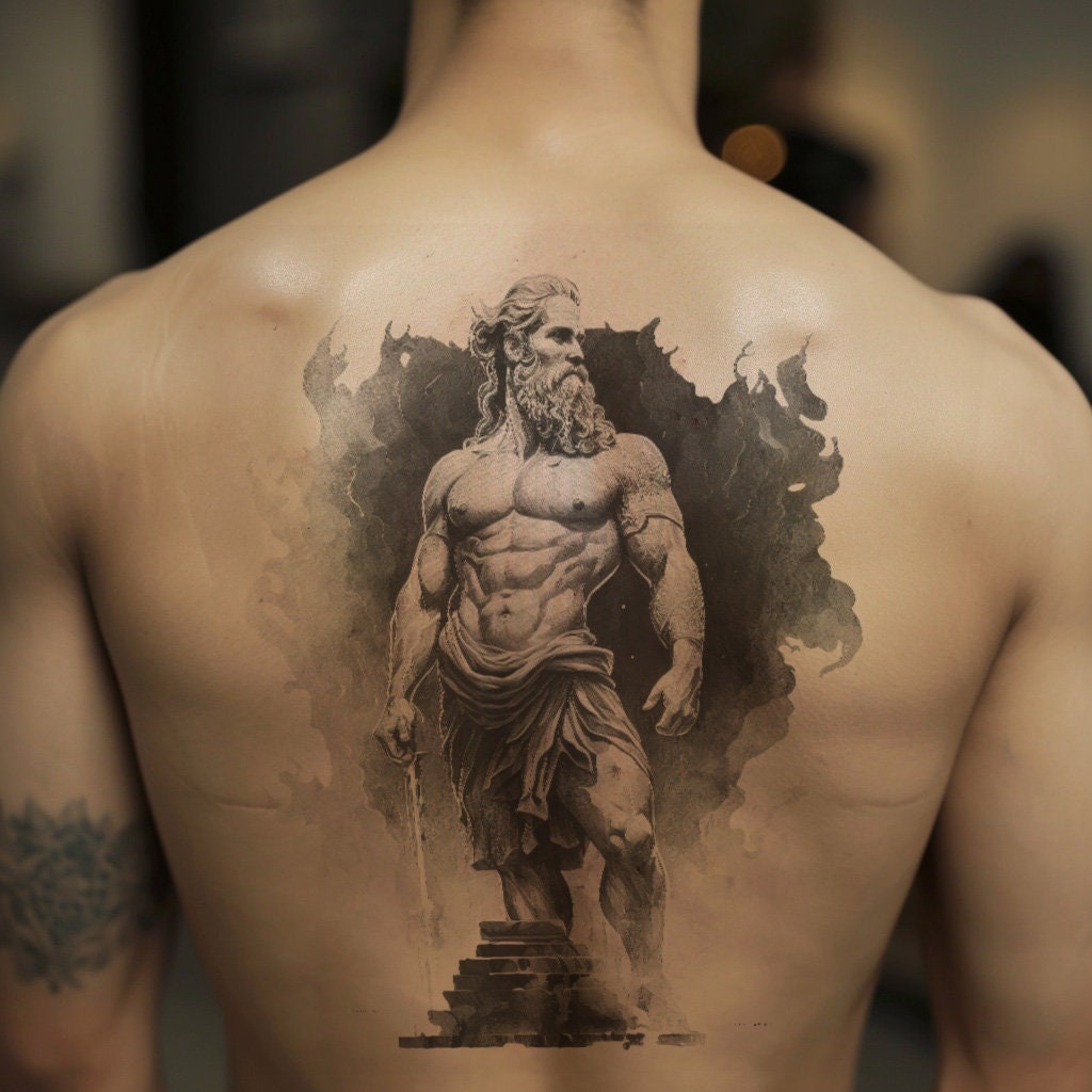 Zeus God of the Sky Tattoo Design - Download High Resolution Digital ...