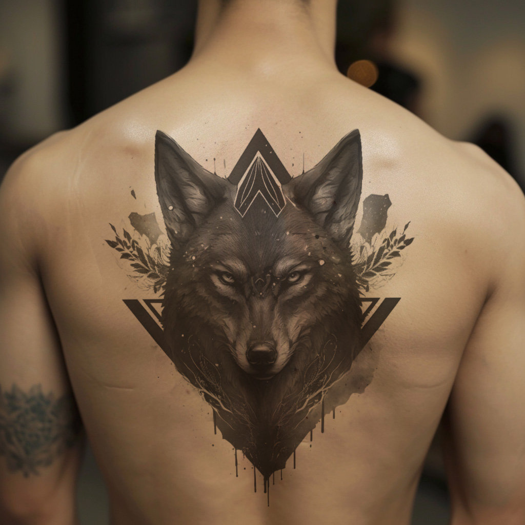 Wolf Tattoo Design Download High Resolution Digital PNG Art on White ...