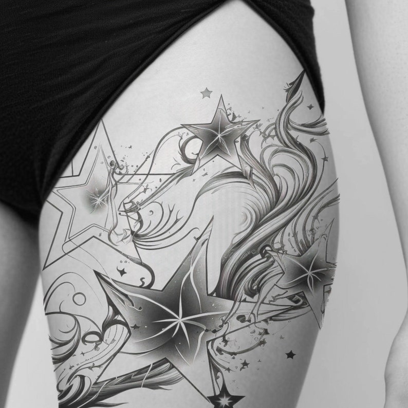 Stars Tattoo Design Download High Resolution Digital Art PNG ...