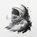Spaceman Tattoo Design Download High Resolution Digital Art PNG ...