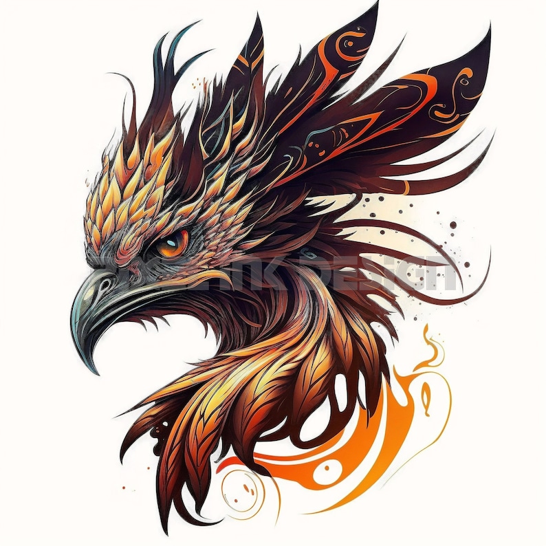 Phoenix Tattoo Design - Download High Resolution Digital Art PNG ...