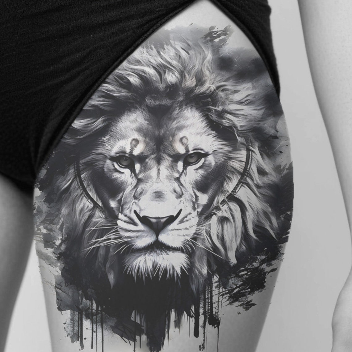 Majestic Lion Tattoo Design Download High Resolution Digital Art PNG ...