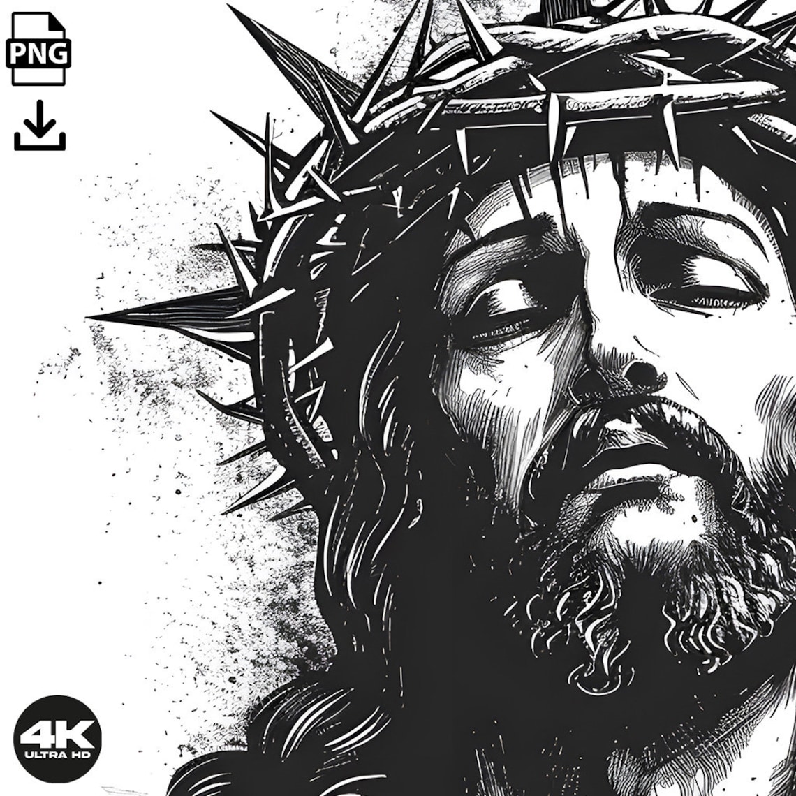 Jesus Christ Tattoo Design Download High Resolution Digital Art PNG ...
