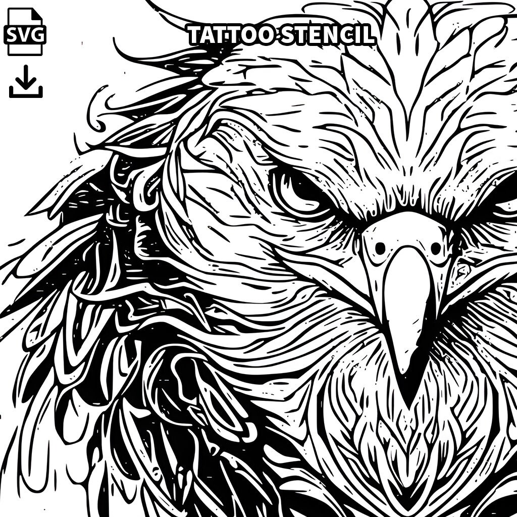 Valk Tekening Tatoeage