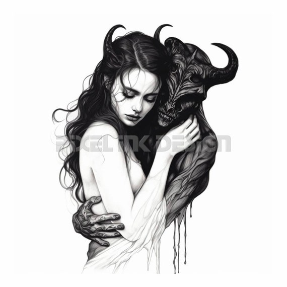 Angel Vs Devil Tattoo