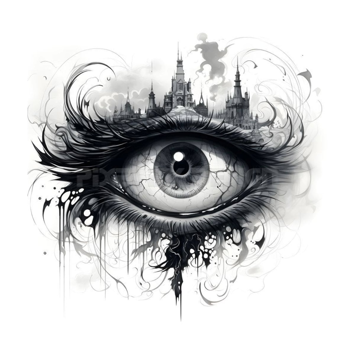 Urban Eye Tattoo Tattoo Design - Download High Resolution Digital Art ...