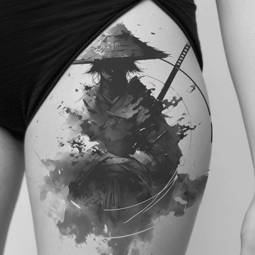 Samurai Tattoo Design - Download High Resolution Digital Art PNG ...