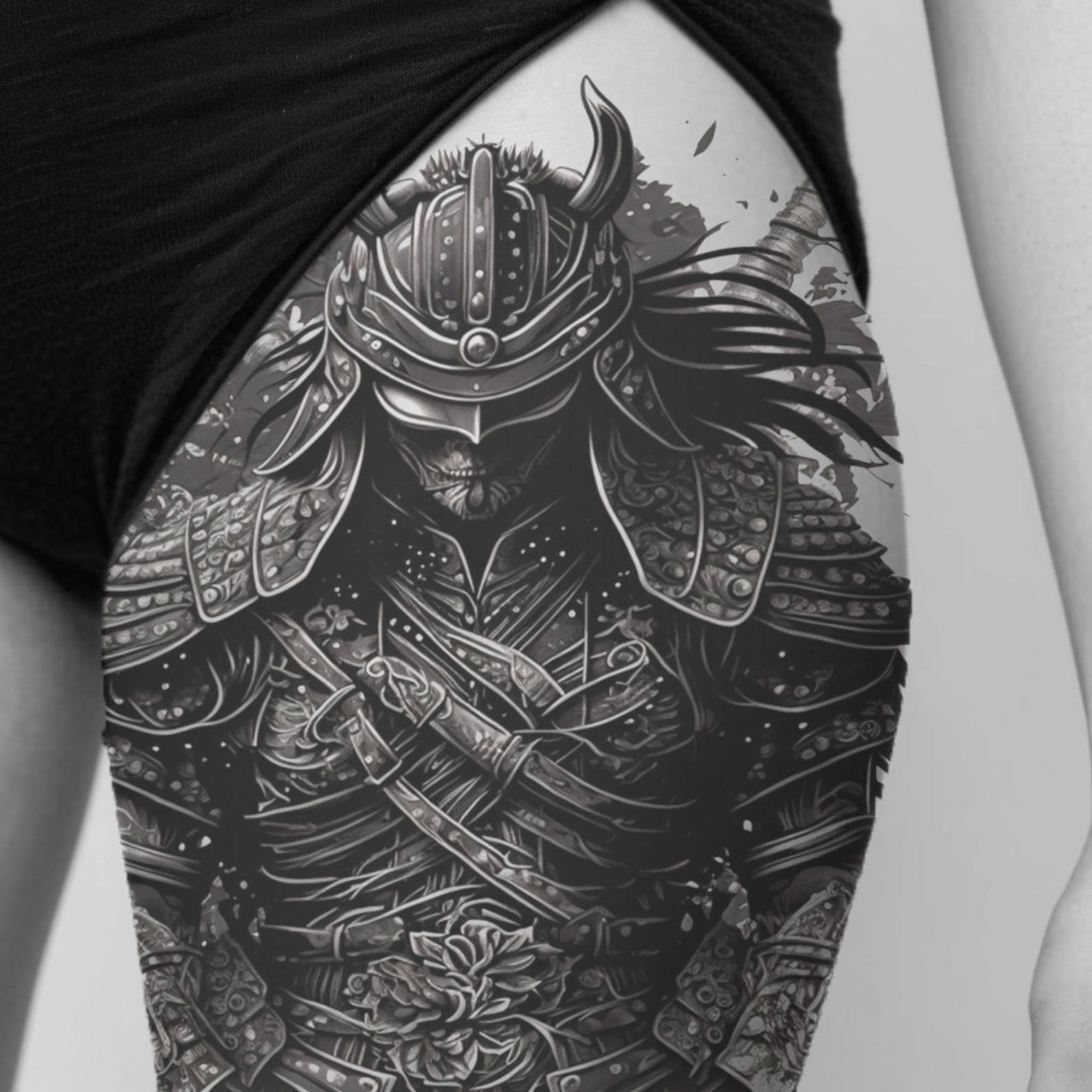 Samurai Warrior Tattoo Design Download High Resolution Digital Art PNG ...