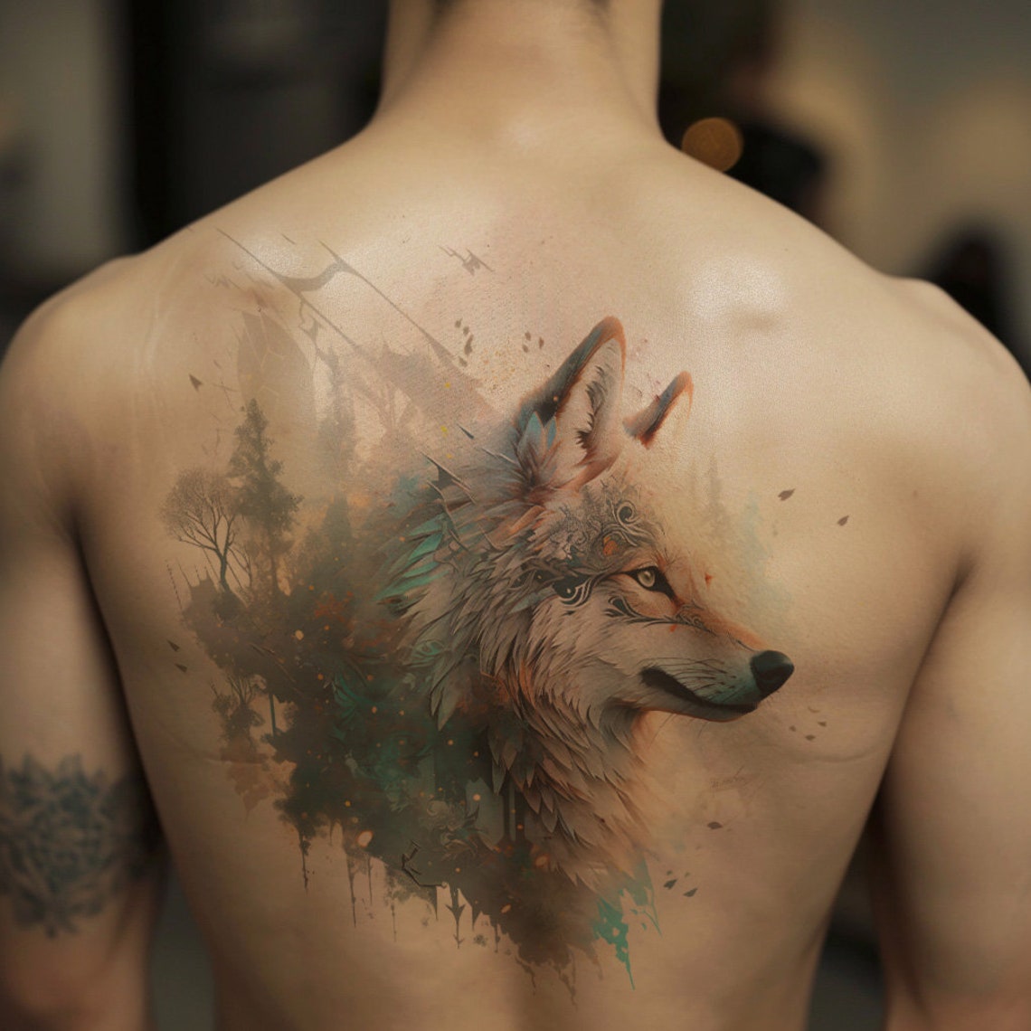 Wolf Tattoo Design Download High Resolution Digital Art PNG Transparent ...
