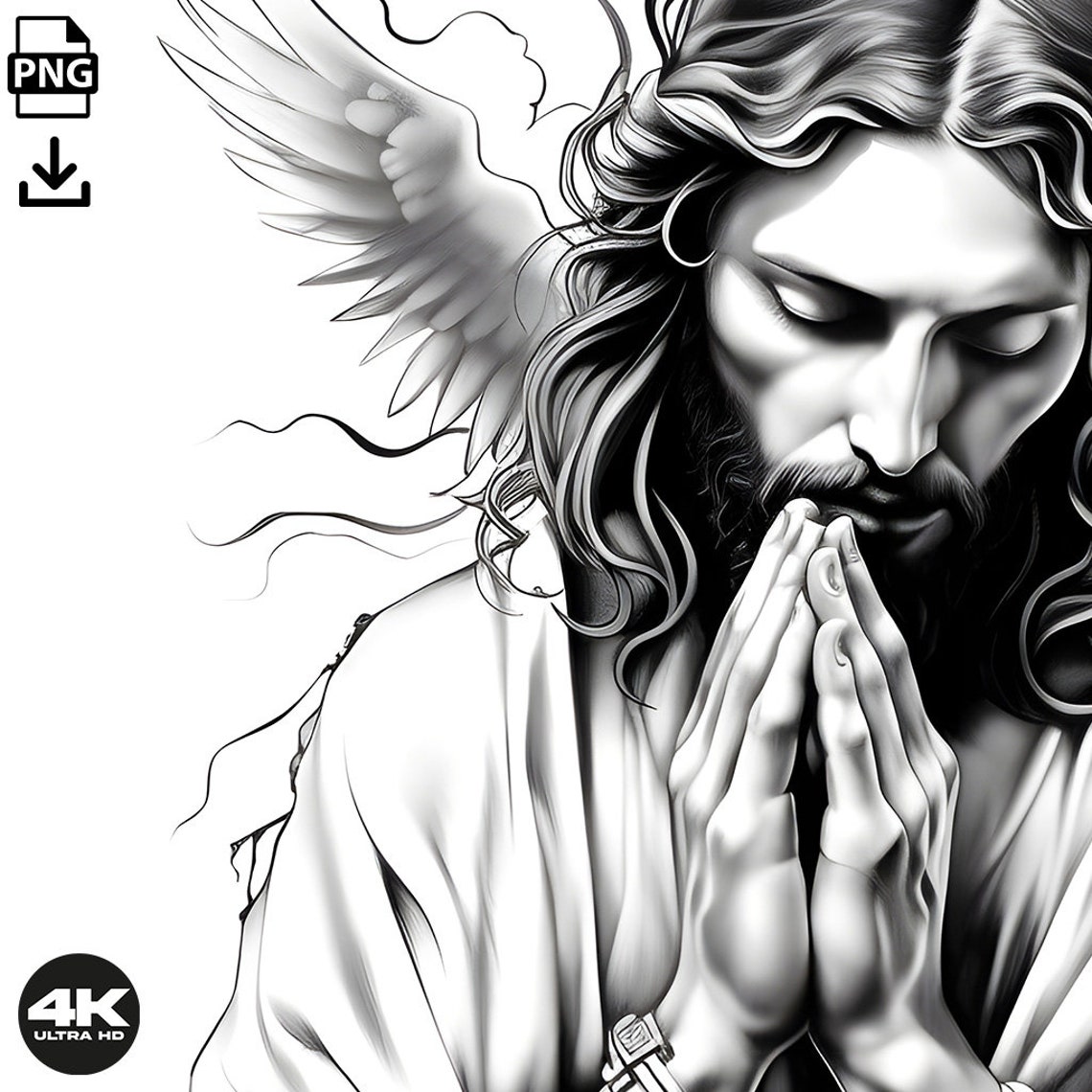 Jesus Christ Tattoo Design Download High Resolution Digital Art PNG ...